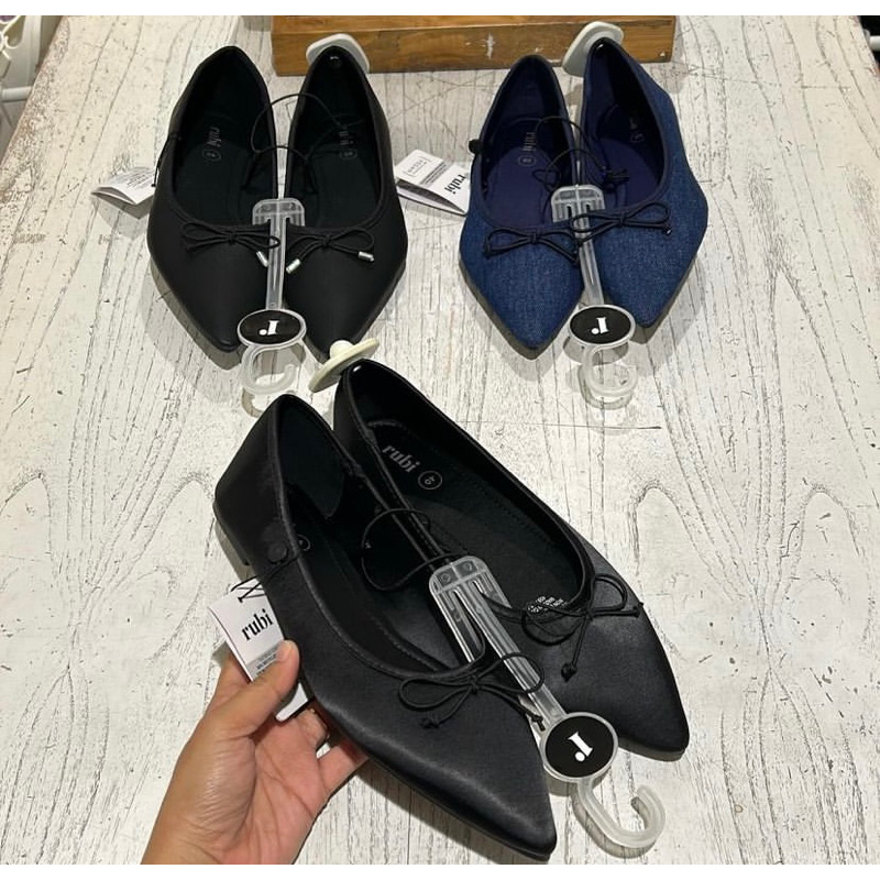 Jual Flatshoes Rubi Emma Bow Ballerina Sale | Shopee Indonesia