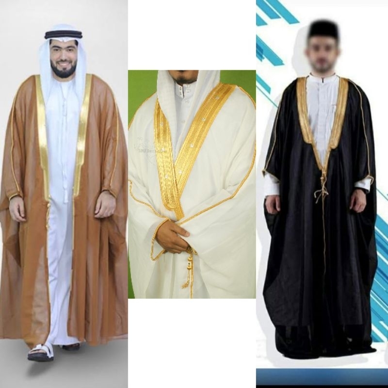 Jual Luaran jubah raja salman bisht Mislah Jubah Imam Original import ...