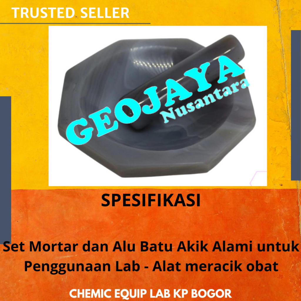 Jual Set Mortar dan Alu Batu Akik Alami untuk Penggunaan Lab - Alat ...