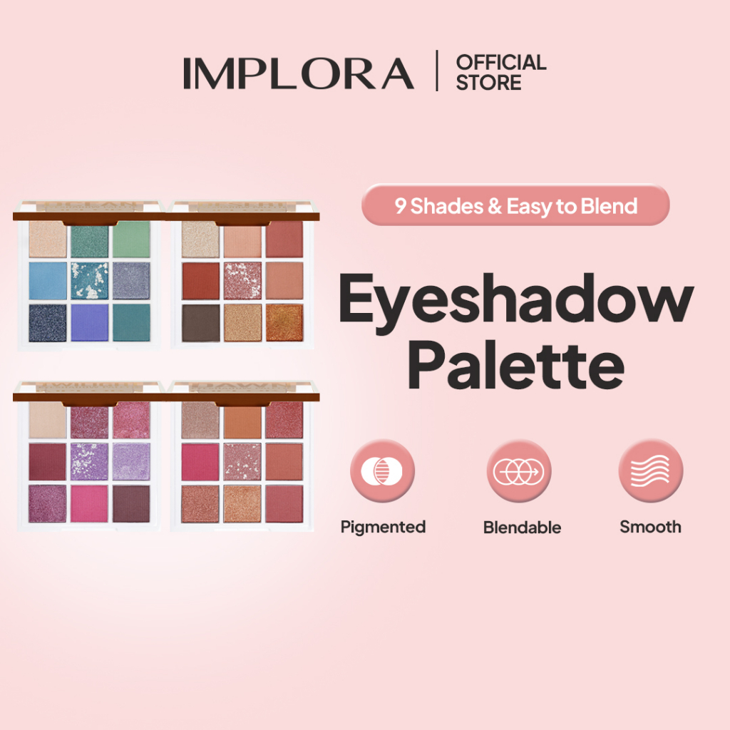 Jual Implora NEW Eyeshadow Palette | Shopee Indonesia