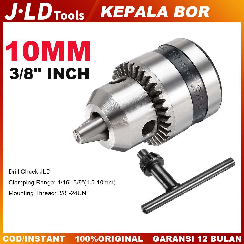Jual JLD Kepala Bor 10-13MM Drill Chuck 3/8''-1/2" Chuck besi Kepala ...