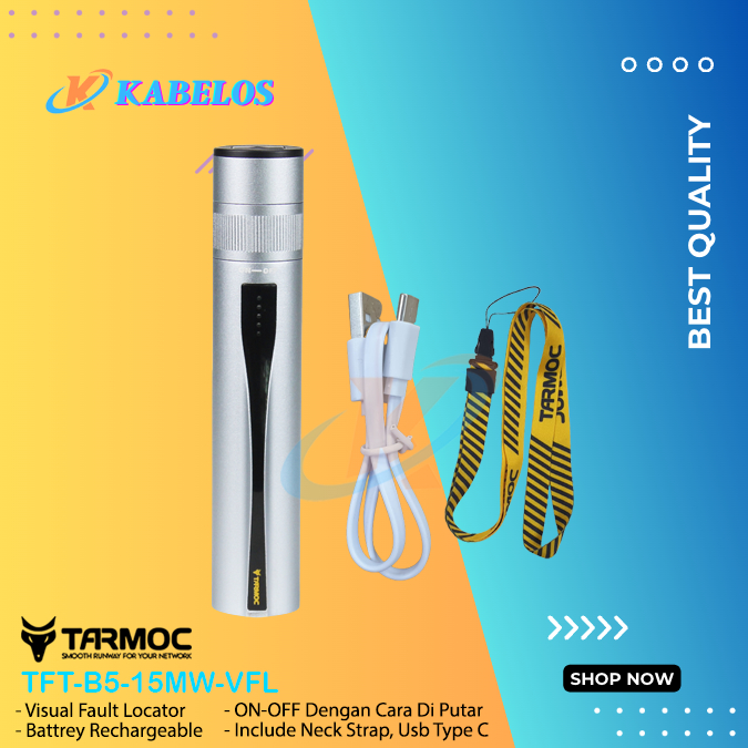 Jual Tarmoc TFT-B5-15MW-VFL | Rechargeable Visual Fault Locator Laser ...