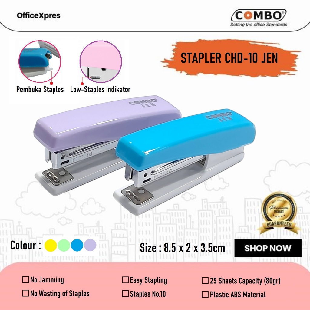 Jual Stapler HD 10 / Alat Staples No.10 / Hekter CHD-10 JEN / Stepler No 10 | Shopee Indonesia