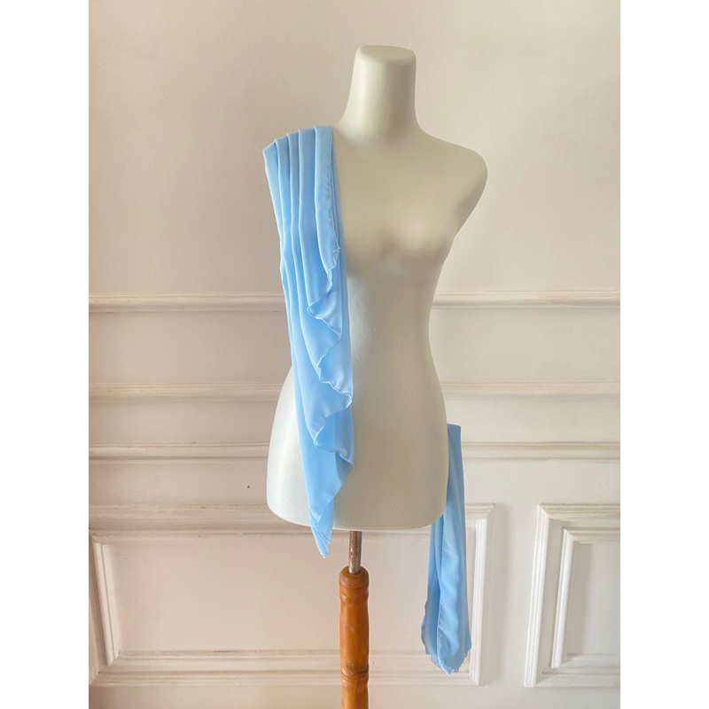 Jual COD Selendang Rempel Susun Polos | Shopee Indonesia