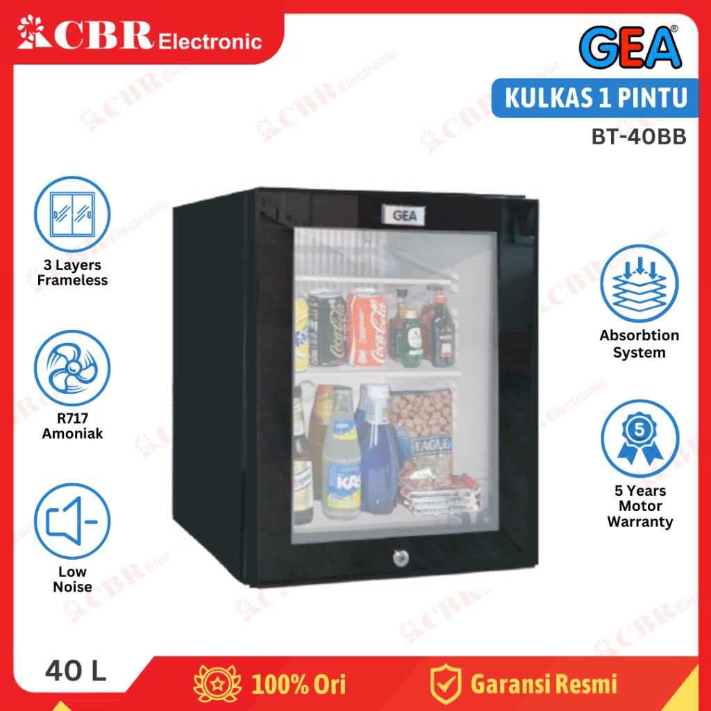 Jual Kulkas Mini Bar GEA 1 Pintu BT-40BB / 40 L | Shopee Indonesia