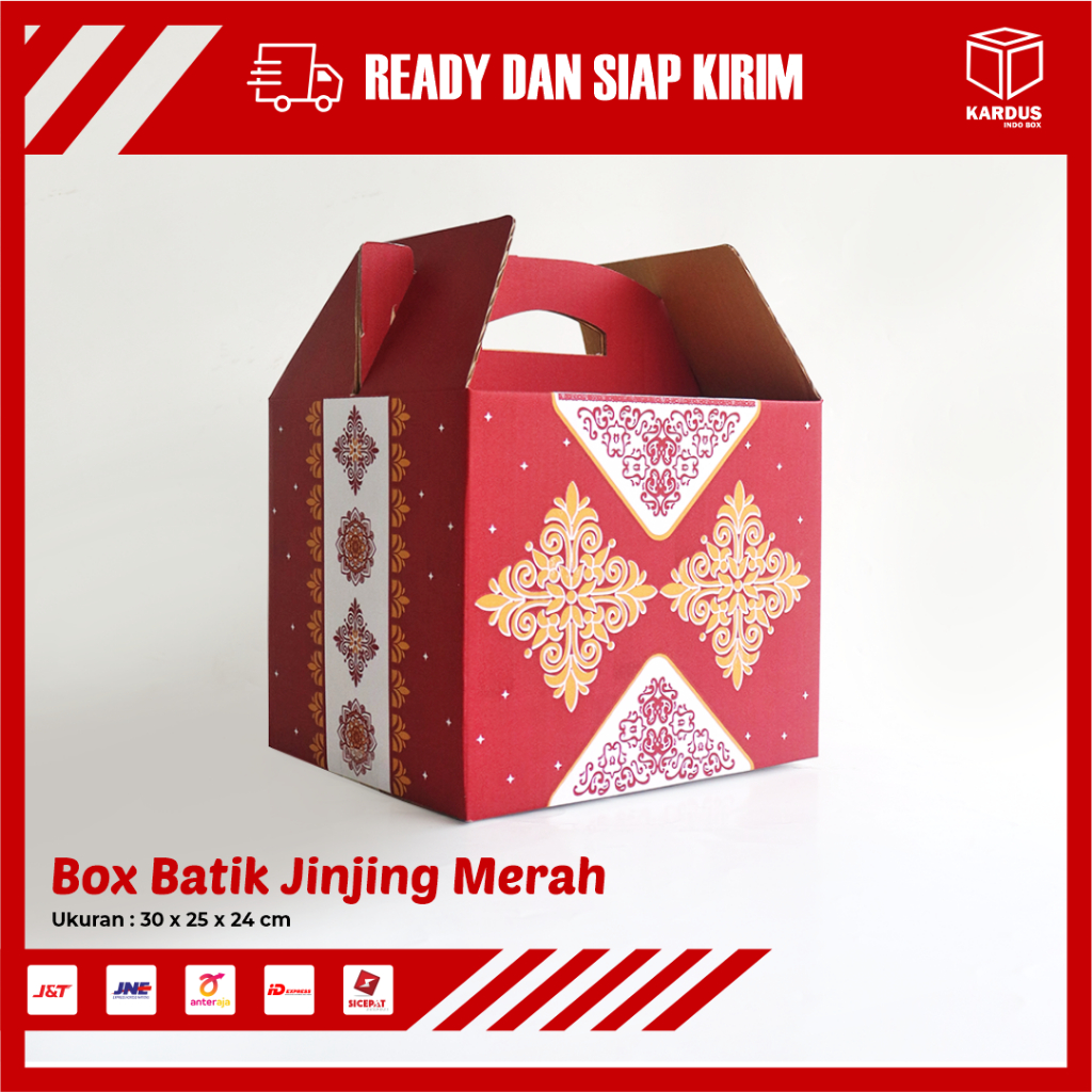 Jual Kardus Box Parcel Jinjing Batik - 30 x 25 x 24 Cm Kardus/Gift ...
