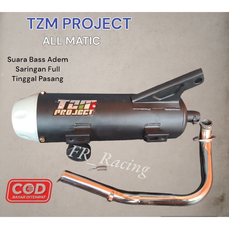 Jual KNALPOT STANDART RACING TJM PROJECT MATIC BEAT/ SCOOPY/ MIO/ VARIO ...