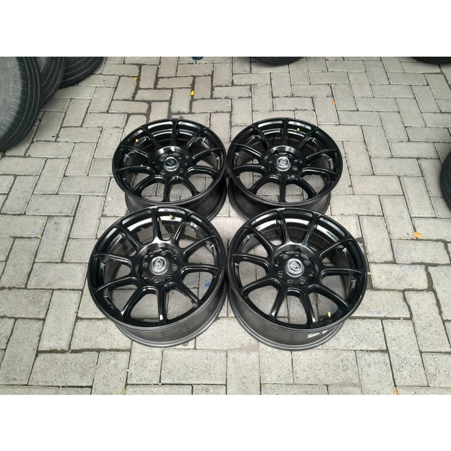 Jual velg second MILANO R16X7 8X100/114ET45BLACK(70%) | Shopee Indonesia