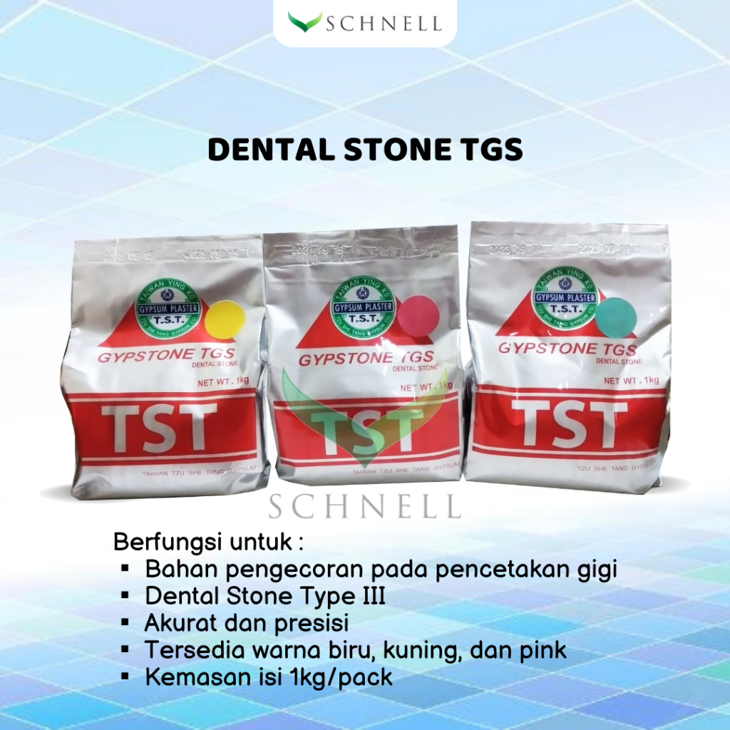Jual Gipsum / Gips tipe 3 / Dental Stone / Gypsum /Gyps TGS 1 kg ...