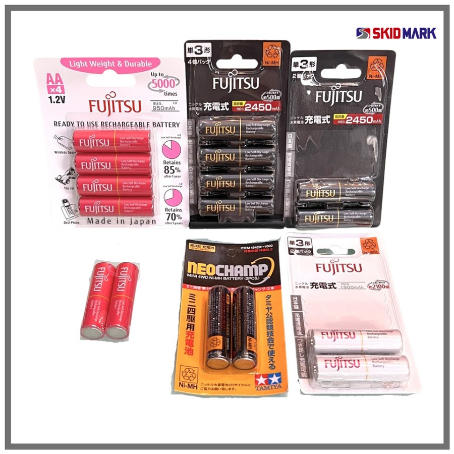 Jual Batu Baterai Fujitsu Neochamp Tamiya Rechargeable Battery AA / A2 ...