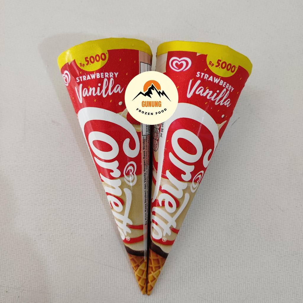 Jual Wall's Cornetto Strawberry Vanilla | Shopee Indonesia