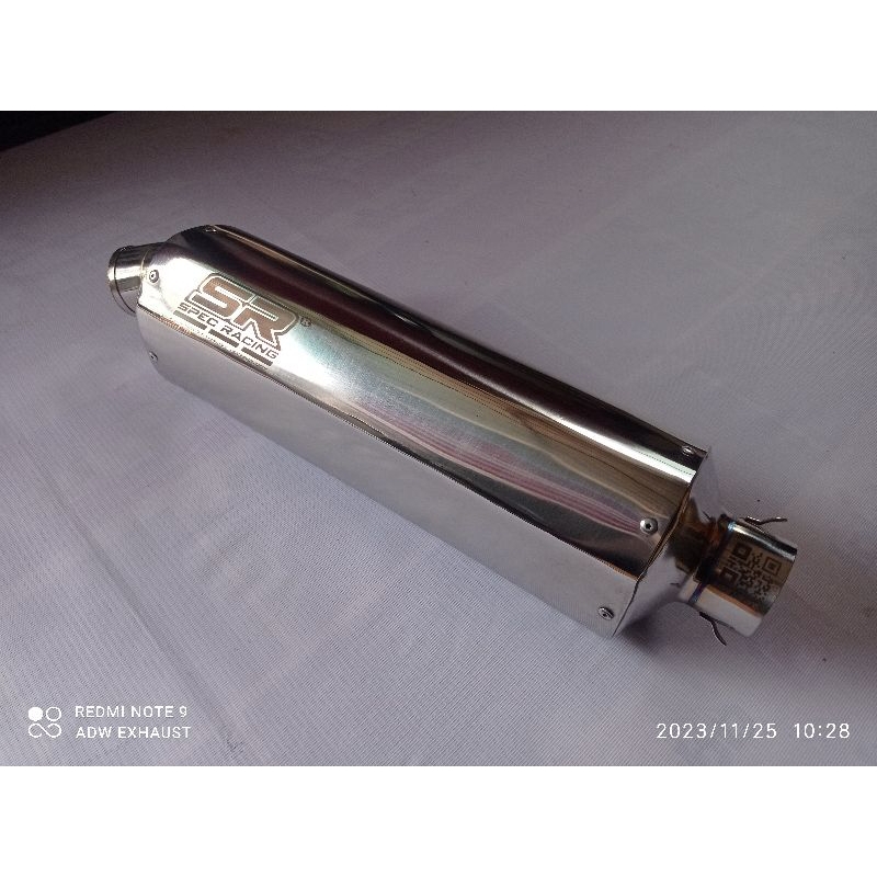 Jual Knalpot Big volume Original SR Spec Racing Inlet 50mm | Shopee ...