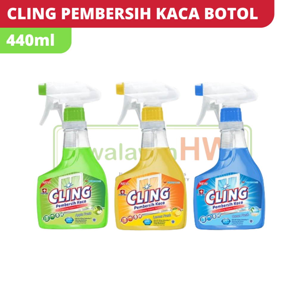 Jual CLING PEMBERSIH KACA BOTOL 440ml | Shopee Indonesia