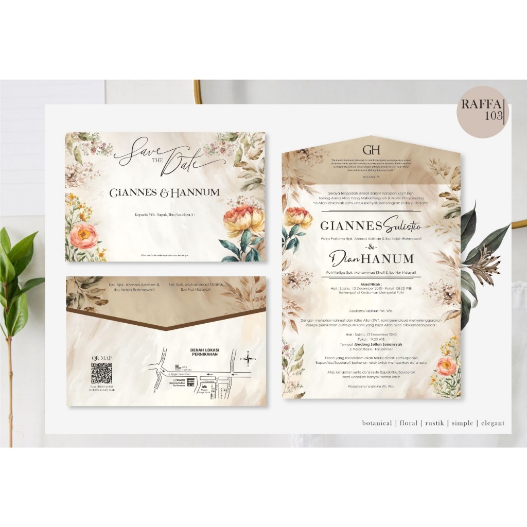 Jual RAFFA 103 Blanko Undangan | Blangko Undangan | Undangan Murah | Shopee Indonesia