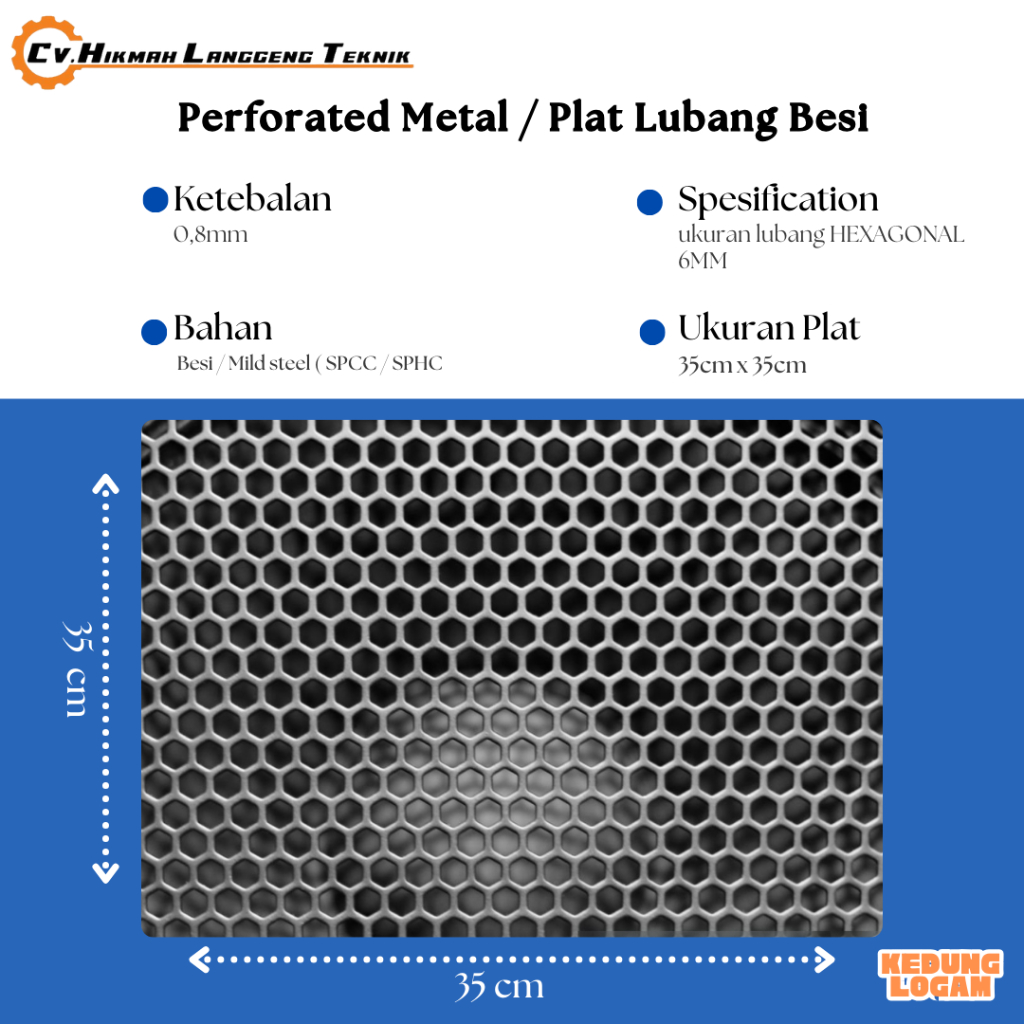 Jual plat besi ram speaker 35 cm x 35 cm hexagonal | Shopee Indonesia