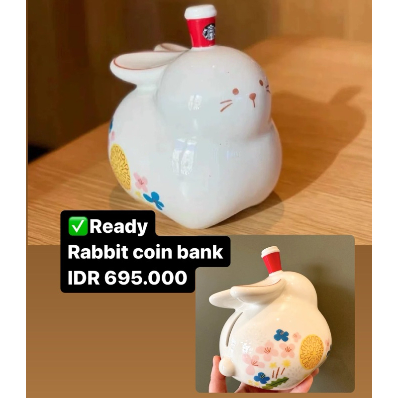 Jual Starbucks Rabbit coin bank ceramic | Shopee Indonesia