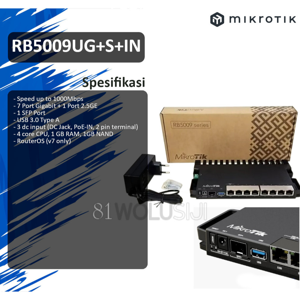 Jual Mikrotik RB5009UG+S+IN Gigabit mikrotik router | Shopee Indonesia
