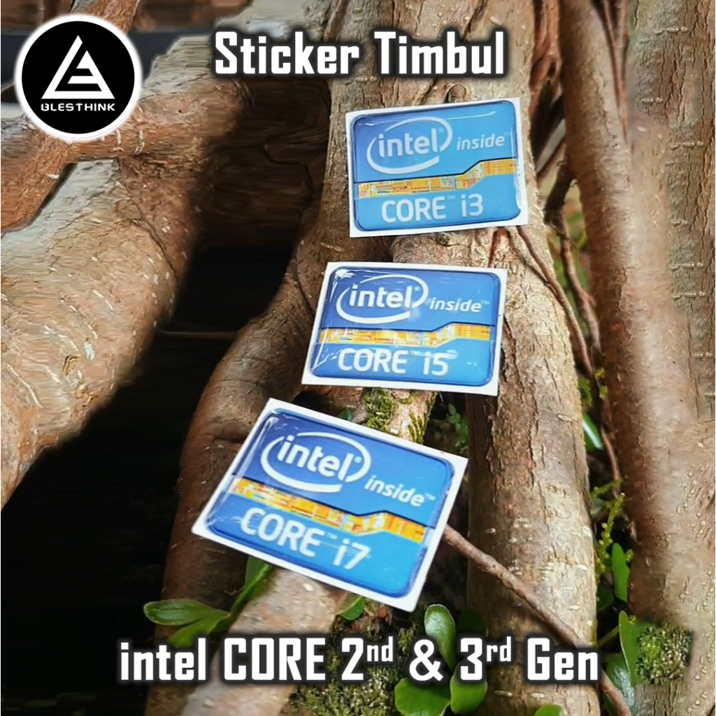 Jual Stiker Timbul Emblem intel Core i3 i5 i7 Gen 2 Gen 3 | Shopee ...