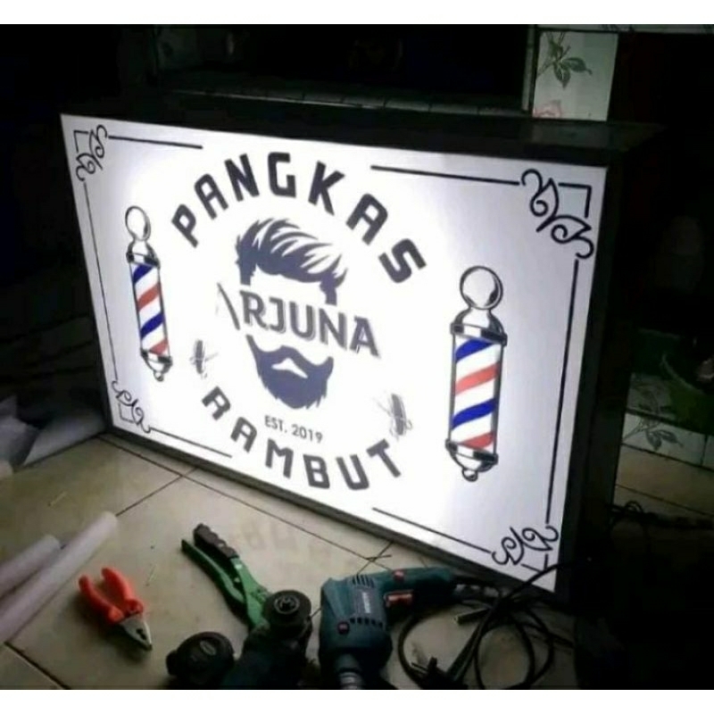 Jual NEON BOX UKURAN 70cm x 50cm (CUSTOM DESIGN) | Shopee Indonesia