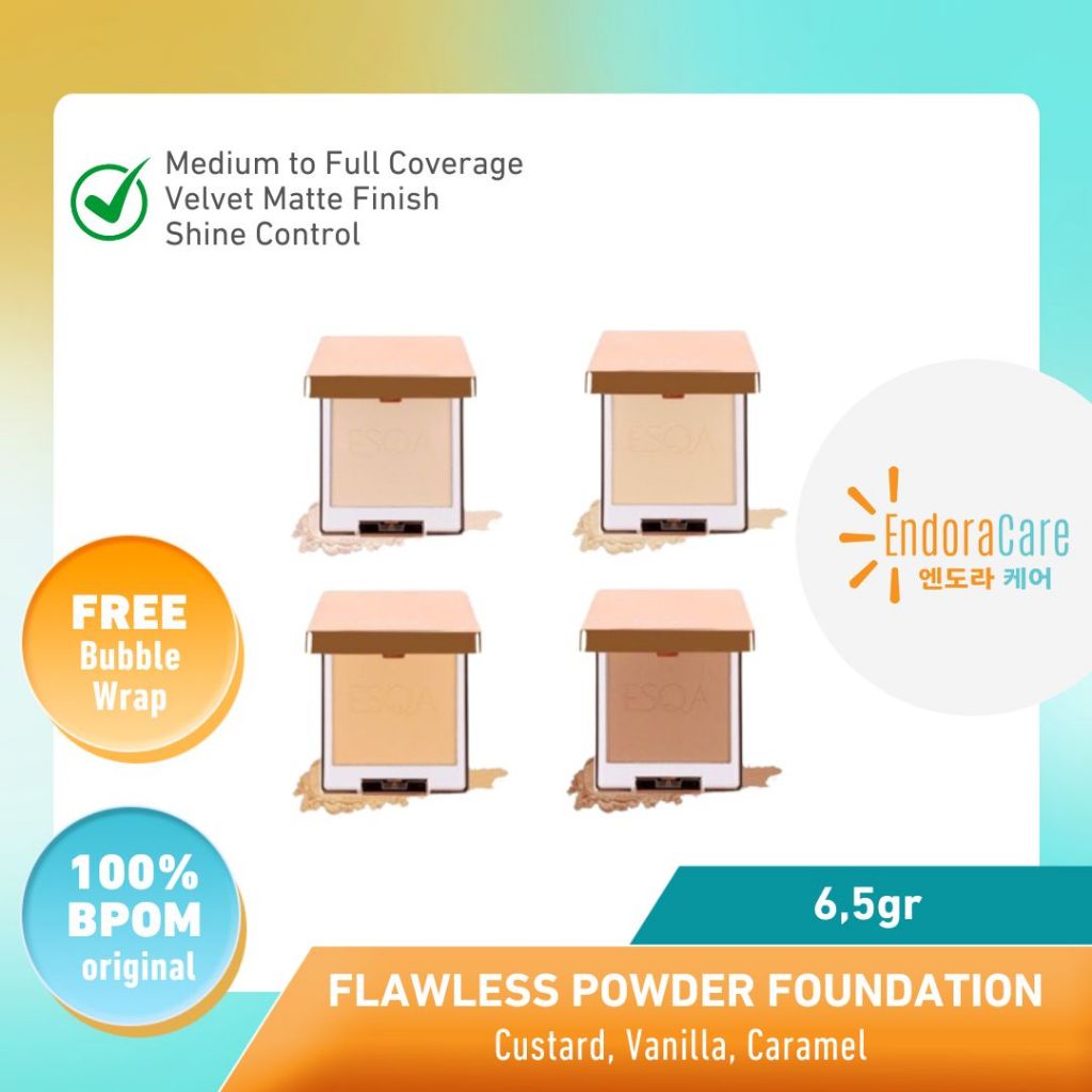 Jual ESQA Flawless Powder Foundation | Shopee Indonesia