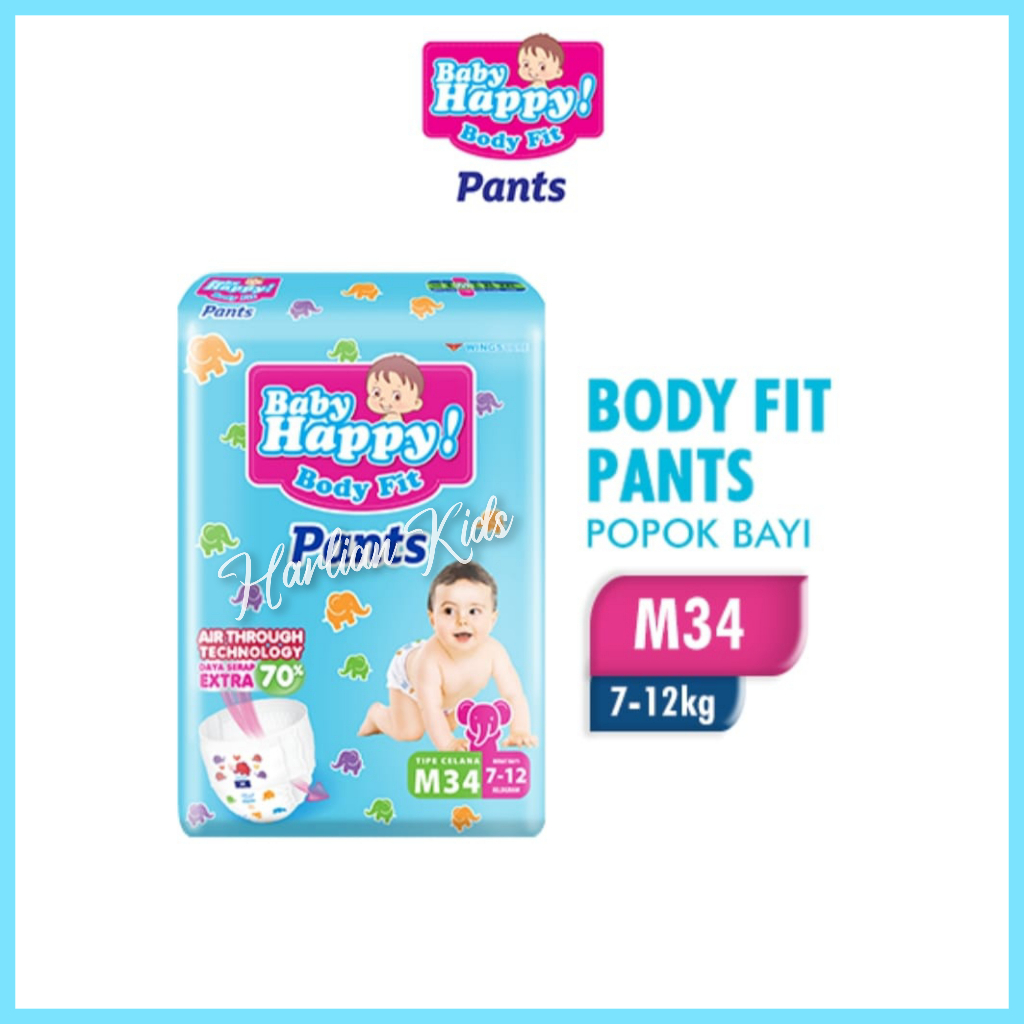 Jual BABY HAPPY FUN & COMFORT PINKFONG DAN BODY FIT BIRU PANTS POPOK ...