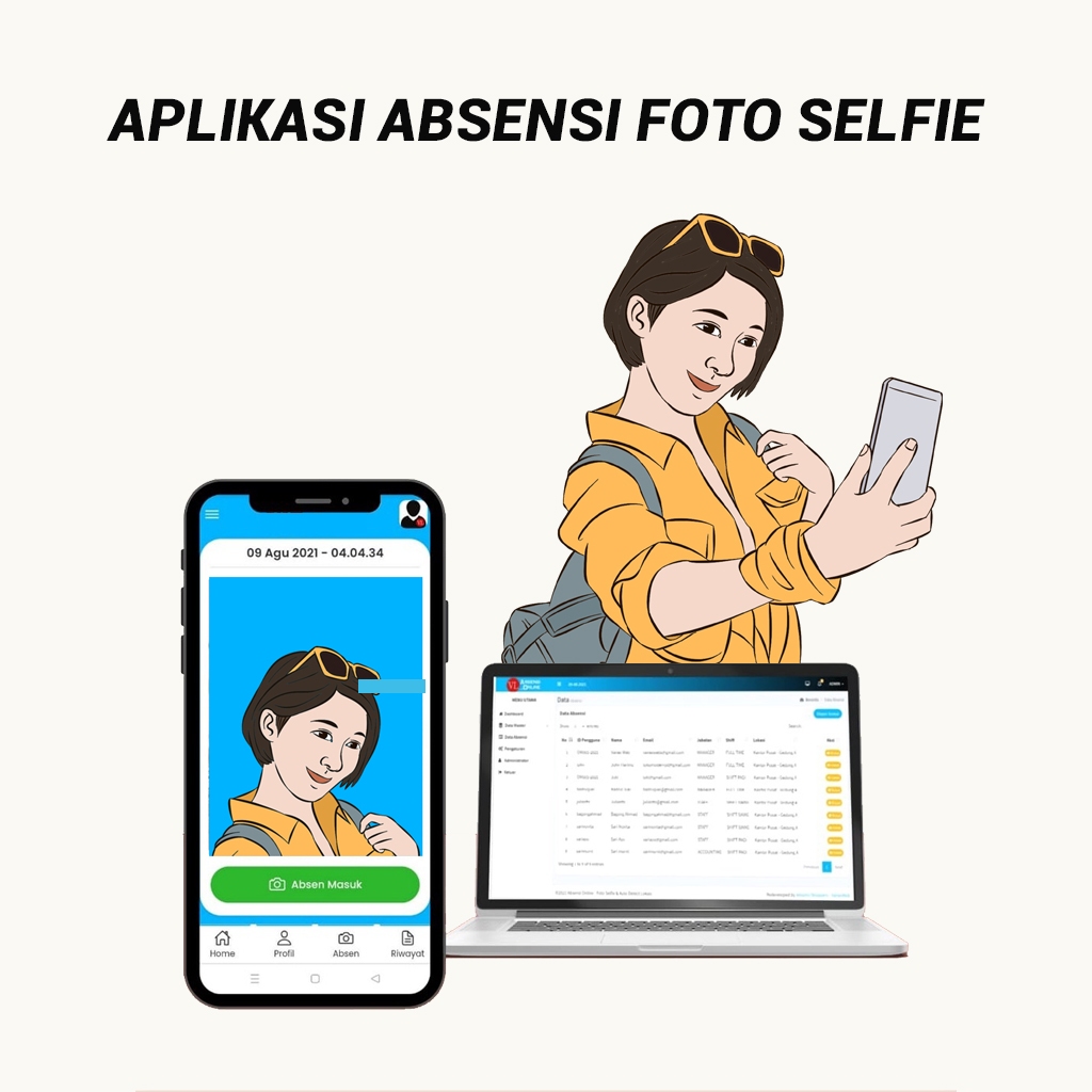 Jual Modul Source Code Absensi Selfie dan Tag Geolocation | Shopee ...