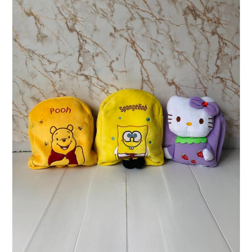 Jual Tas Boneka Anak Taman Kanak Kanak Lucu Karakter Pooh SpongeBob dan ...