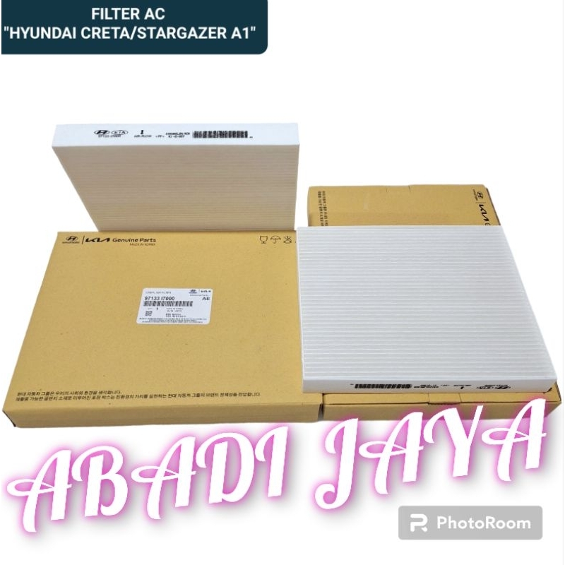 Jual FILTER AIR FILTER KABIN FILTER AC HYUNDAI CRETA STARGAZER A1 ...