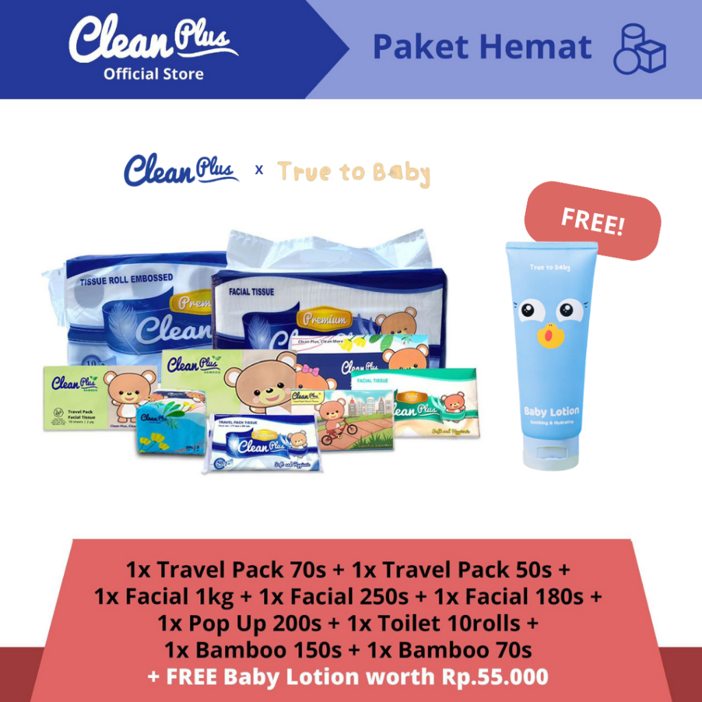 Jual Clean Plus - Paket Lengkap Clean Plus Tissue | Shopee Indonesia