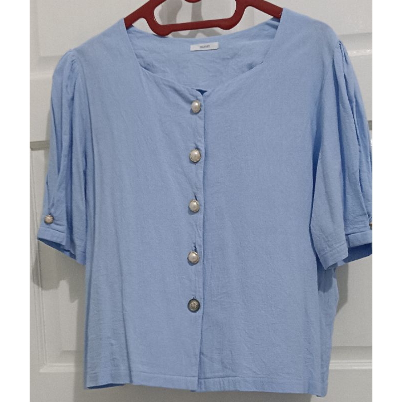 Jual LF - Blouse lengan pendek | Shopee Indonesia