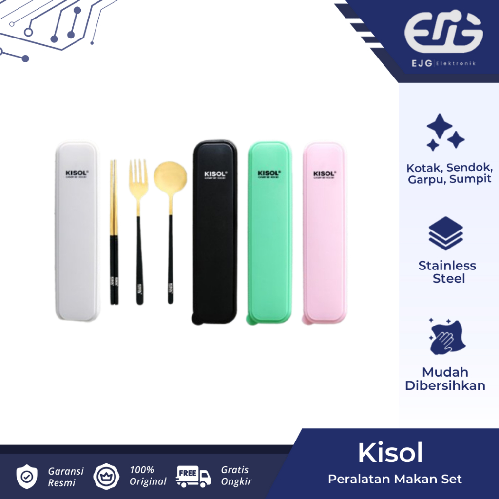 Jual KISOL KCS 301 Cutlery Set / Peralatan Makanan Set Sendok, Garpu ...