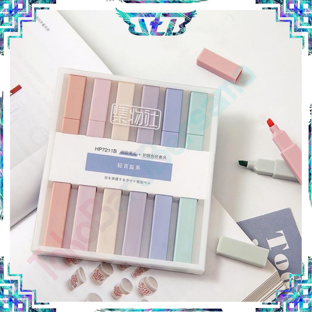 Jual TBB Stabilo /stabillo warna/stabilo isi 6 warna pastel/Tint Marker ...