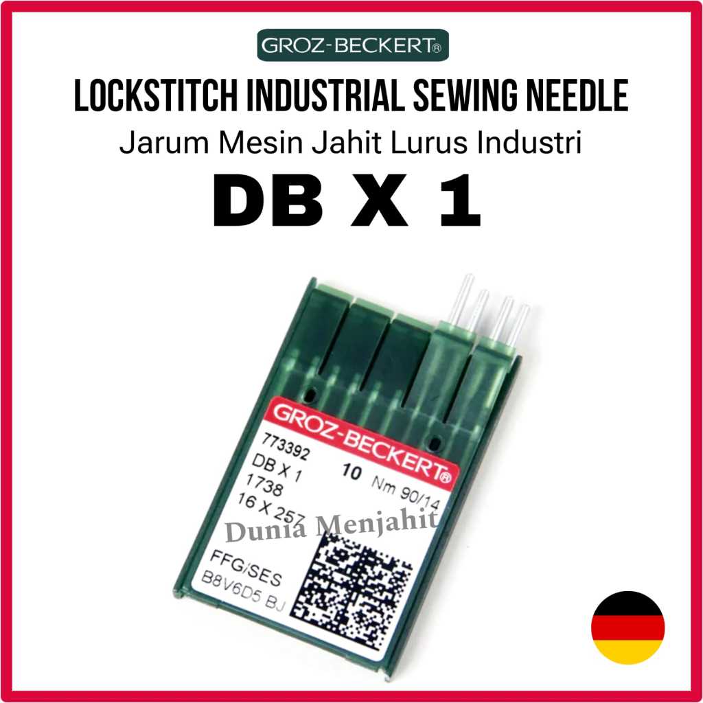 Jual Jarum Groz Beckert DBx1 / DB x 1 Jerman Jarum Mesin Jahit Lockstitch Industrial Juki ...