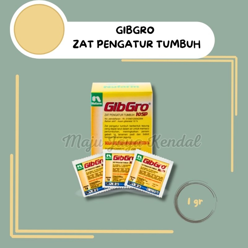 Jual ZPT GIBGRO - 1 gr (ZAT PENGATUR TUMBUH) | Shopee Indonesia
