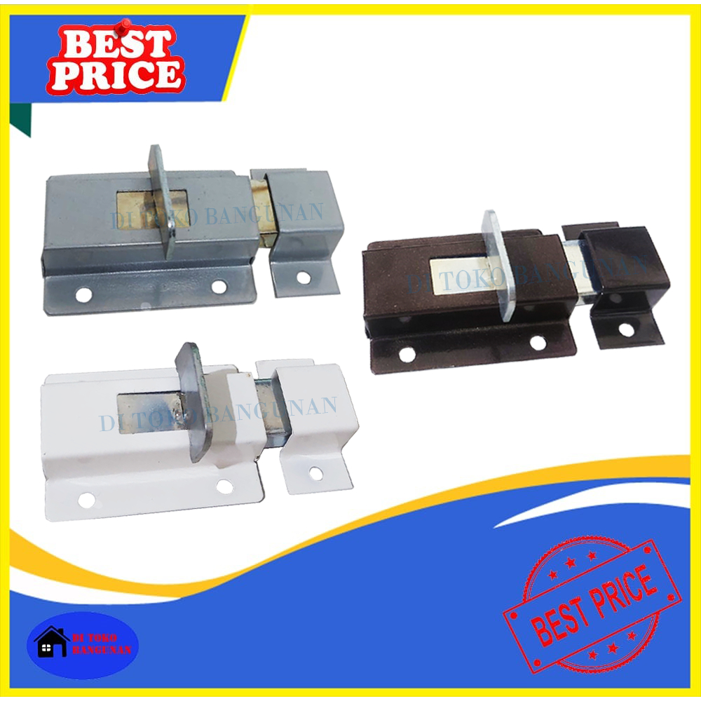 Jual Grendel Slot Kotak SLG 2 Inch Grendel Per Varian Warna | Shopee ...