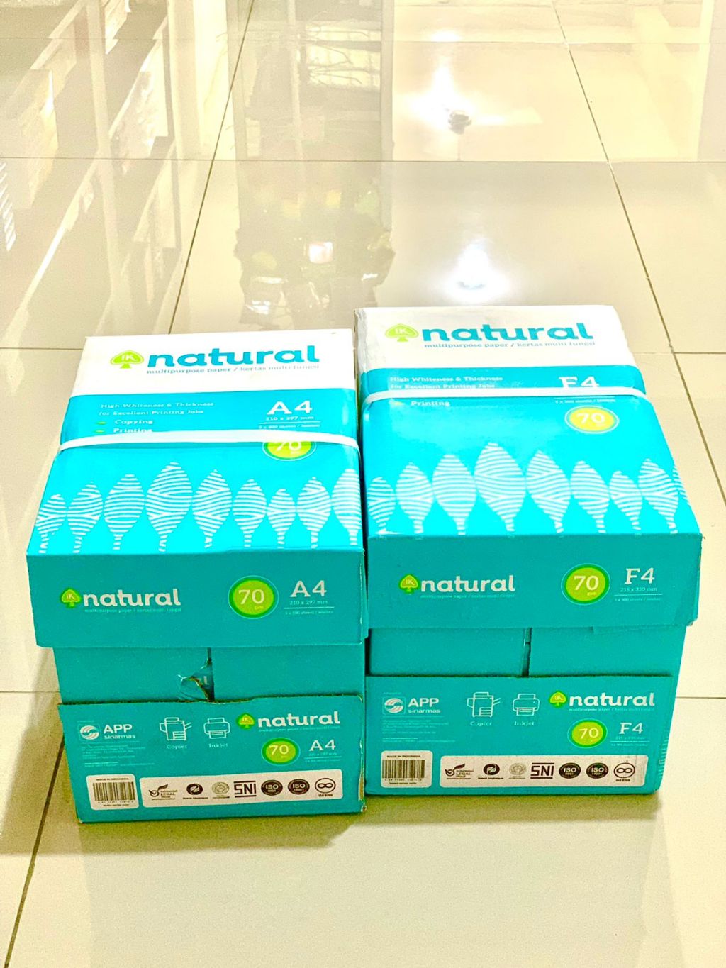 Jual Kertas Hvs NATURAL F4 /A4 70 gram | Shopee Indonesia