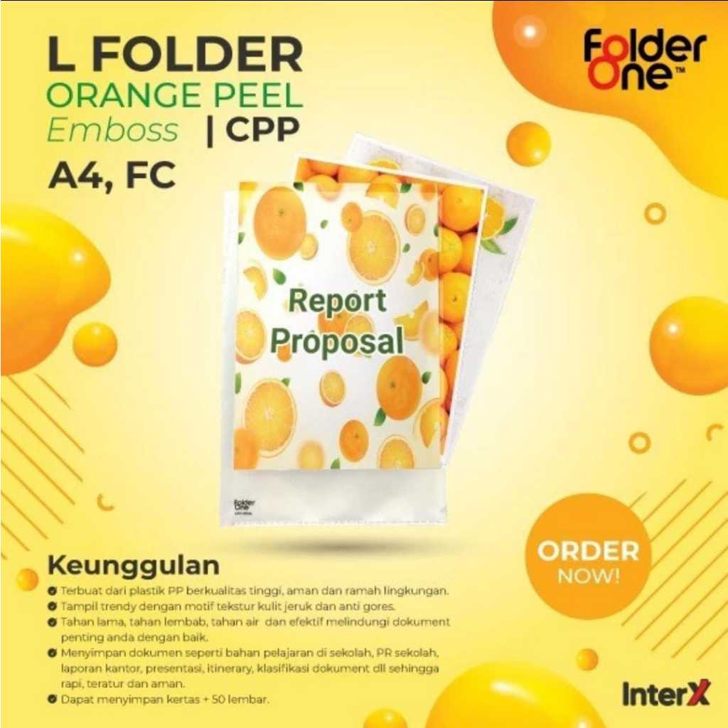 Jual Map L A4 EMBOS / Map Bening A4 Kulit Jeruk MY FOLDER (1LUSIN ...