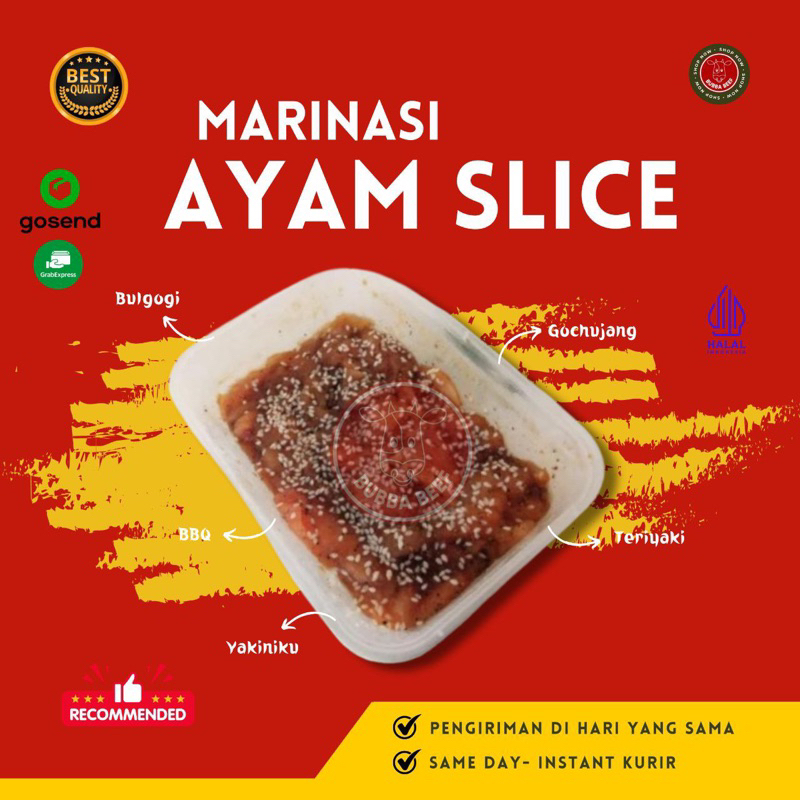 Jual (BISA INSTAN TIDAK PO) Marinasi Ayam Slice Dada Fillet 500gr ...