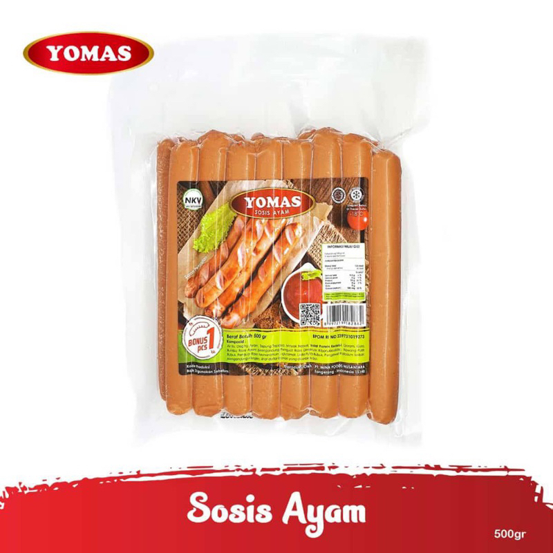 Jual sosis yomas ayam 500g | Shopee Indonesia