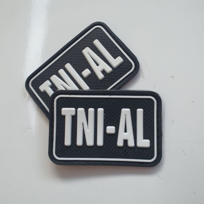 Jual patch rubber logo tulisan tni al / angkatan laut / tempelan emblem ...