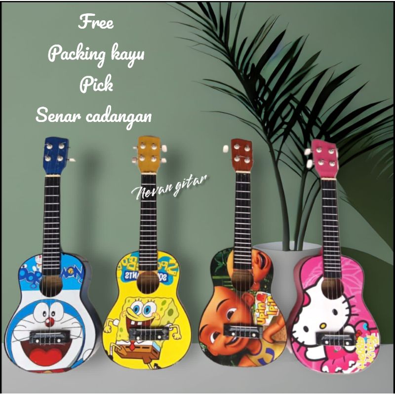 Jual COD UKULELE SENAR 4 MURAH #UKULELE KARAKTER #MAINAN ANAK | Shopee ...
