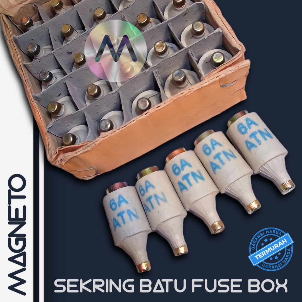 Jual SEKRING BATU FUSE BOX SIKRING KERAMIC JADUL 6A & 10A SEKERING ...