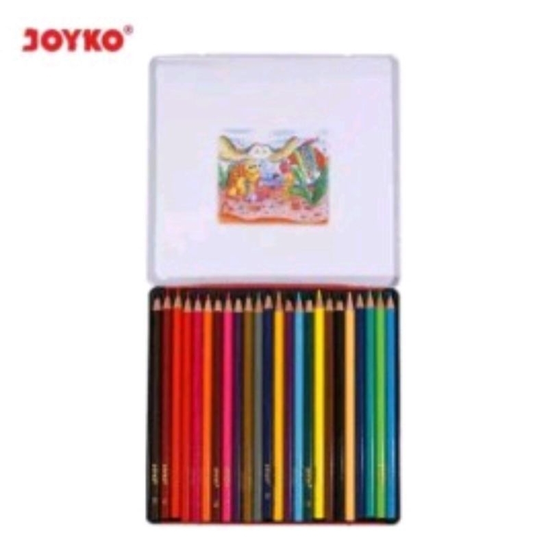 Jual Pensil Warna Joyko Superior 24 Warna Kaleng CP-24TC Tin Case Color ...