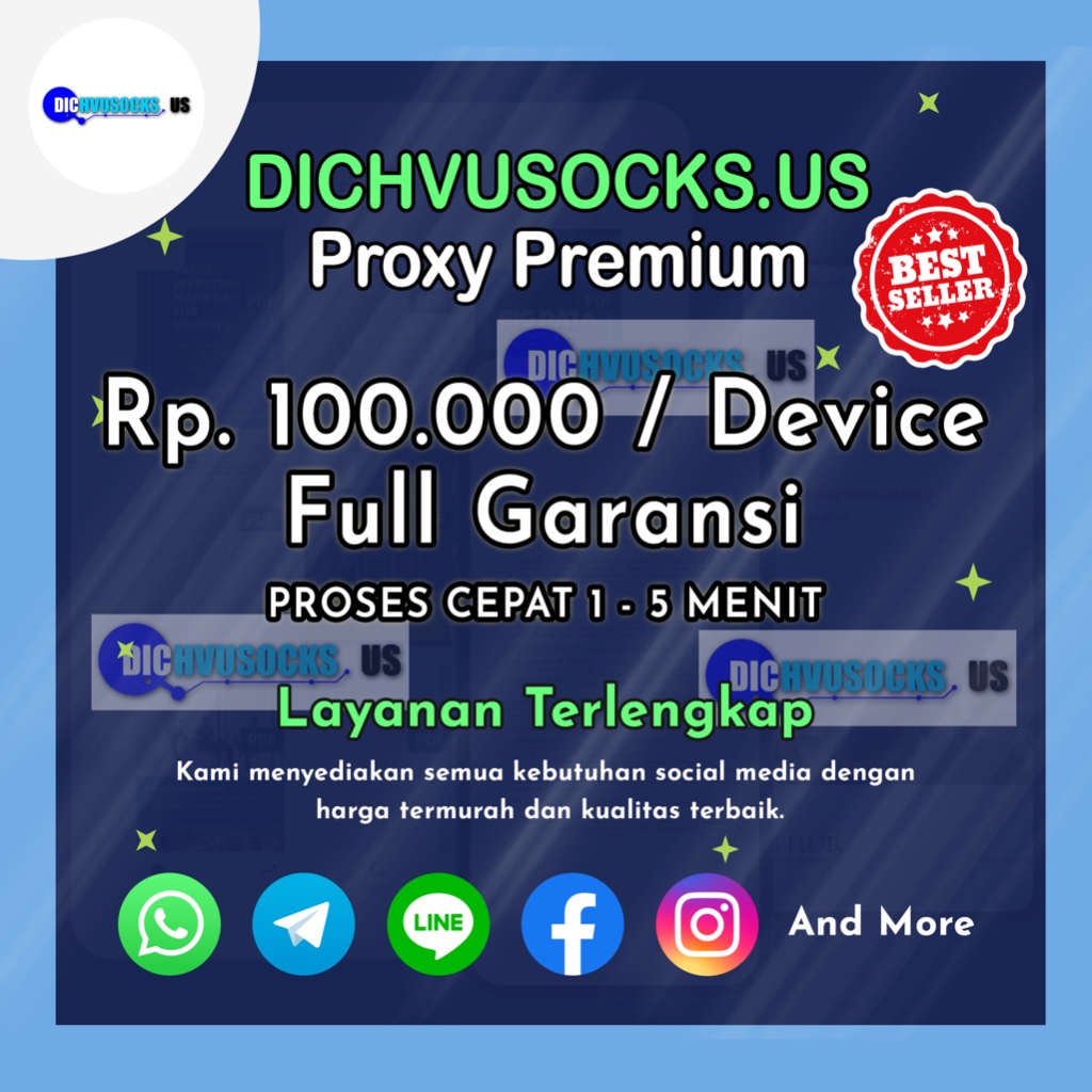 Jual PROXY PREMIUM DICHVUSOCKS SEMUA NEGARA FULL GARANSI | Shopee Indonesia