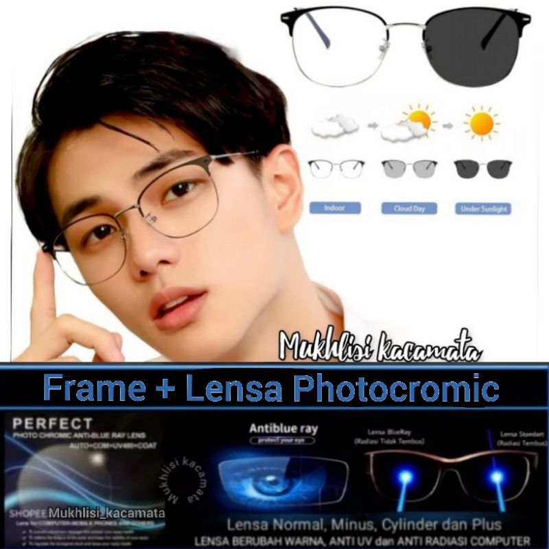 Jual KACAMATA PHOTOCROMIC | LENSA MINUS (FREE LENSA MINUS & CYLINDER ...