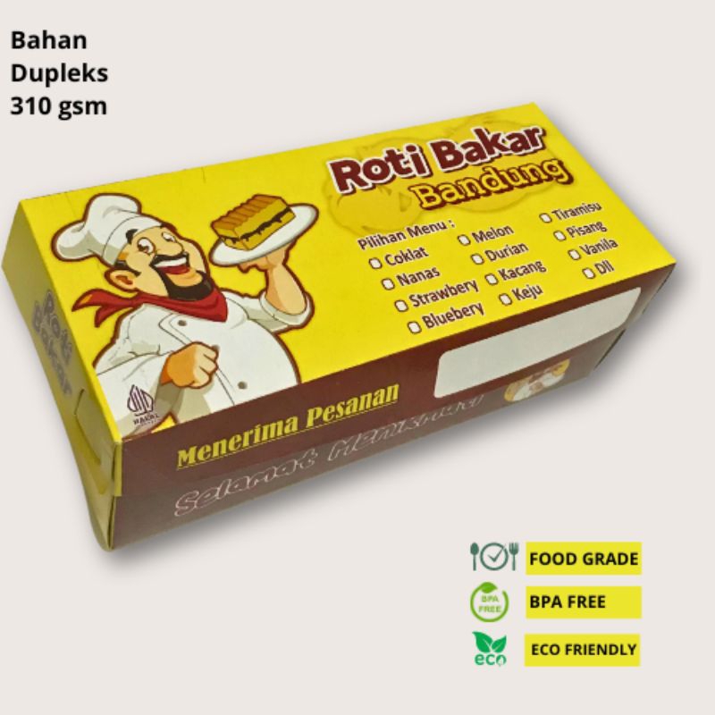 Jual [COD] ISI 50pcs Dus roti bakar UNIVERSAL / Kemasan roti bakar ...