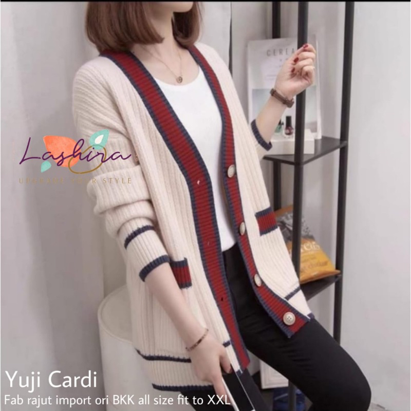 Jual YUJI CARDI ORI BKK CARDIGAN PREMIUM TEBAL | Shopee Indonesia