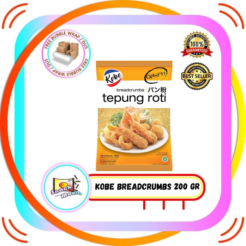 Jual KOBE Breadcrumbs Tepung Roti Crispy ~ 200 gr | Shopee Indonesia