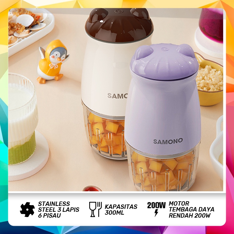 Jual Food Processor Food Chopper 300ml Mesin Penghalus Daging dan Buah ...