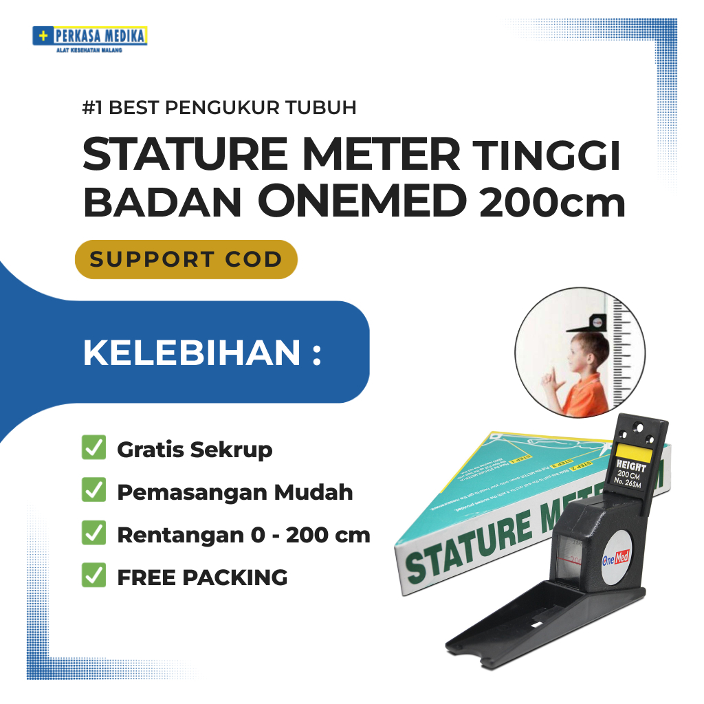 Jual Pengukur Tinggi Badan Stature Meter ONEMED di Perkasa Medika ...
